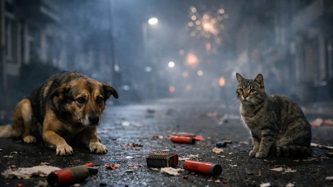 Wegen Böllerei: Knapp 900 Hunde und Katzen an Silvester entlaufen