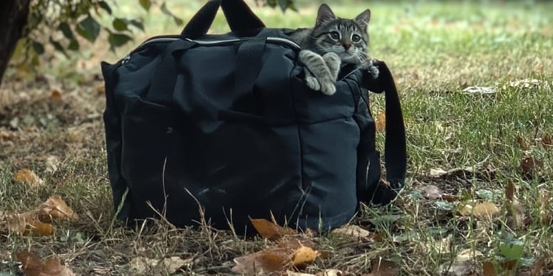 Vrouw vindt verlaten tas met 4 katten: een detail valt haar direct op